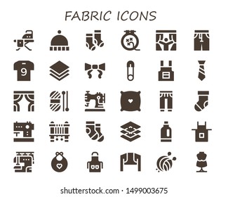 Fabric Icon Set 30 Filled Fabric Stock Vector (Royalty Free) 1499003675 ...