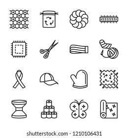 Fabric Icons Pack Stock Vector (Royalty Free) 1210106431 | Shutterstock