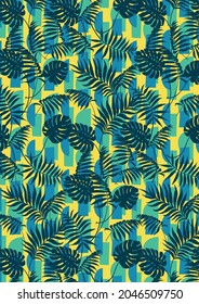 Fabric Print Formed Overlapping Geometric Floral Stock Vector (Royalty ...