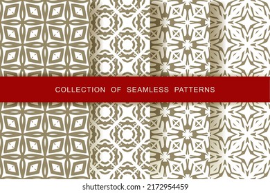 Fabric Prints Set 8 Seamless Patterns Stock Vector (Royalty Free ...