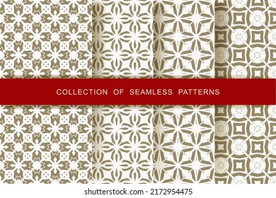 Fabric Prints Set 8 Seamless Patterns Stock Vector (Royalty Free ...