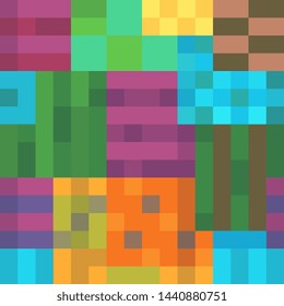 Fabric Textures Pixel Art Style Abstract: เวกเตอร์สต็อก (ปลอดค่า ...