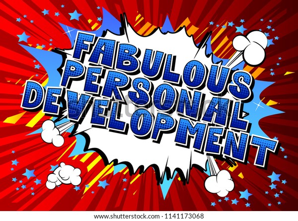 Fabulous Personal Development Comic Book Style Stock Vector (Royalty ...