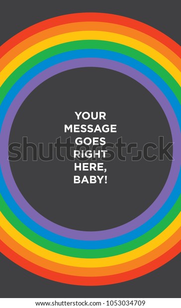 Fabulous Rainbow Circle Background Template Colourful Stock Vector ...