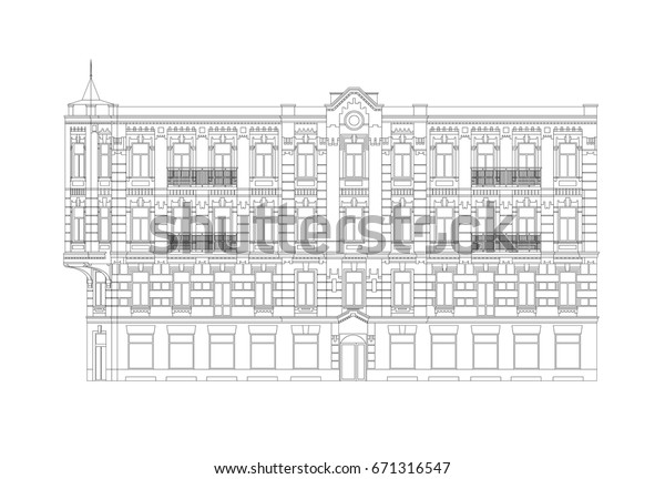 75,385 Building Facade Outline Images, Stock Photos & Vectors ...