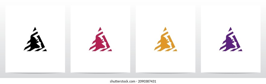Face Diagonal Lines On Letter Logo: เวกเตอร์สต็อก (ปลอดค่าลิขสิทธิ์ ...