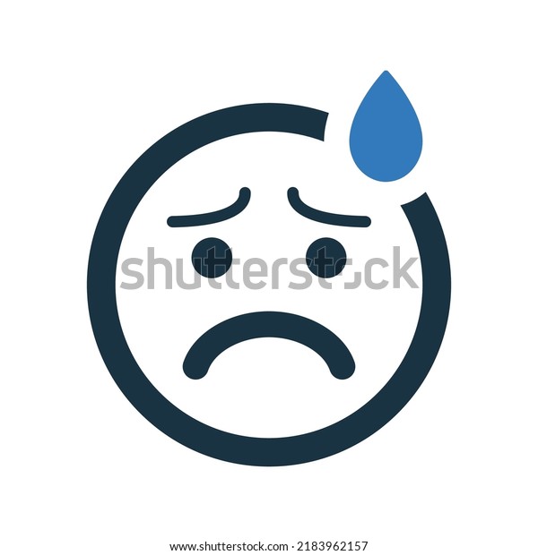 Face Frown Icon Simple Editable Vector Stock Vector (Royalty Free ...