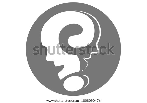 Face Gesture Illustration Person Question Mark Stock Vector (Royalty ...