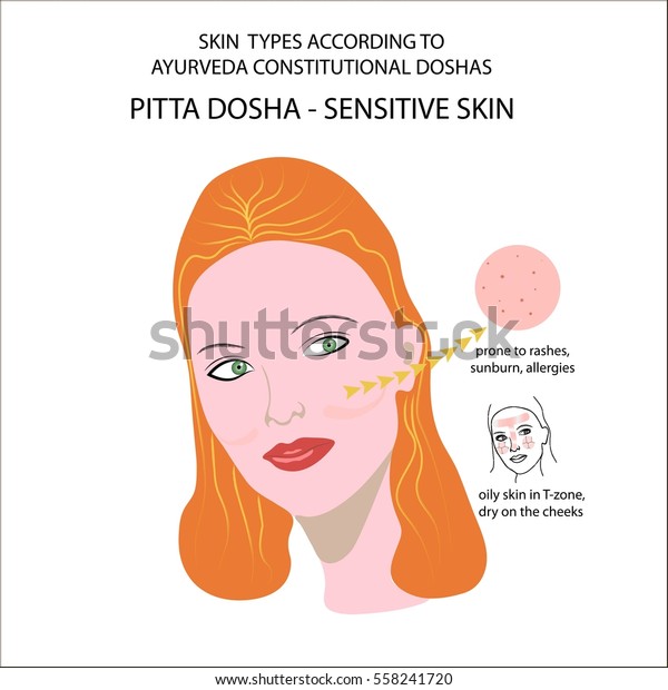 Face Girl Sensitive Skin Stock Vector (Royalty Free) 558241720 ...