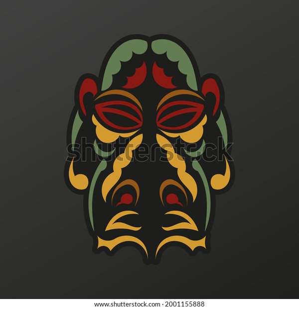 Face Gods Ancient Tribes Tattoo Luxurious Stock Vector (Royalty Free ...