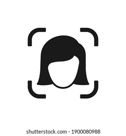 Face Id Icon Concept Isolated On Stock Vector (Royalty Free) 1900080988 ...
