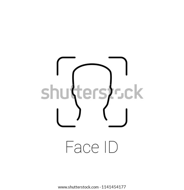 Face Id Face Recognition System Vector Stock Vector (Royalty Free ...