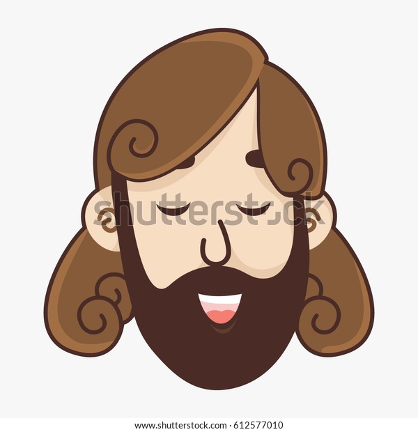 Face Jesus Praying Vector: เวกเตอร์สต็อก (ปลอดค่าลิขสิทธิ์) 612577010 ...