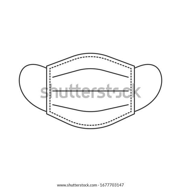 34,562 Face Mask Outline Images, Stock Photos & Vectors | Shutterstock