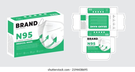 4,623 Face mask packaging box design Images, Stock Photos & Vectors ...