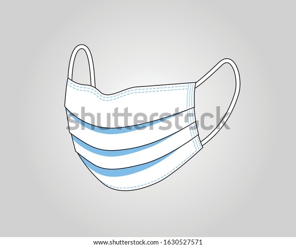 Face Mask Surgical Mask Procedure Mask Stock Vector (Royalty Free ...