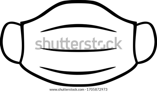 Face Mask Vector Black Silhouette Isolated 库存矢量图（免版税）1705872973 ...