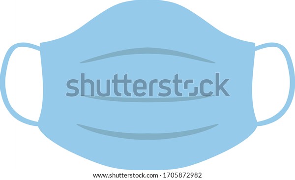 Face Mask Vector Black Silhouette Isolated Stock Vector (Royalty Free ...