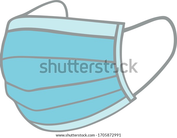 Face Mask Vector Black Silhouette Isolated Stock Vector (Royalty Free ...