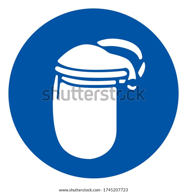 Face Protection Symbol Sign Vector Illustration Stock Vector (Royalty ...