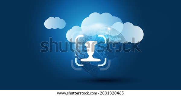 Face Recognition Login Facial User Authentication Stock Vector (Royalty ...