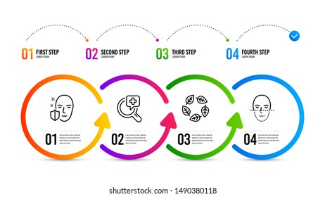 Face Recognition Sign Infographics Timeline Medical: ภาพประกอบสต็อก ...