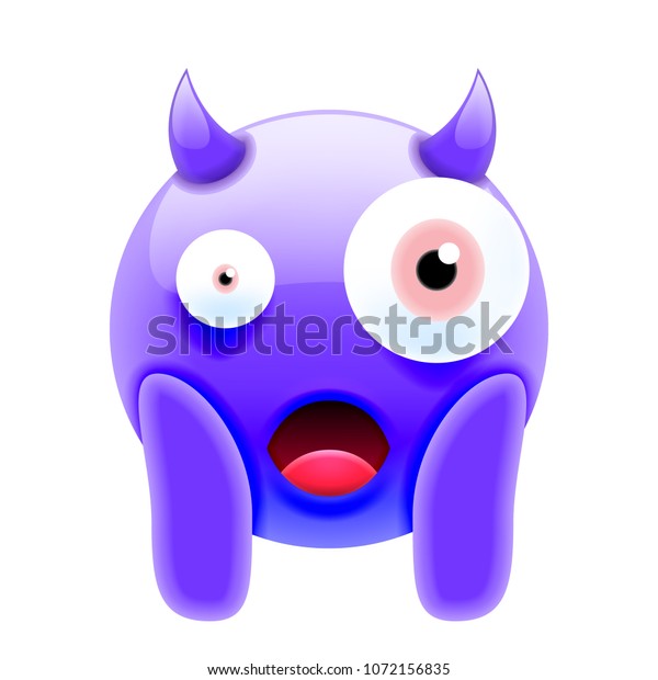 Face Screaming Fear Devil Emoji Scared : image vectorielle de stock ...