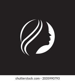 Face Shape Line Logo Design Circle Stock Vector (Royalty Free ...