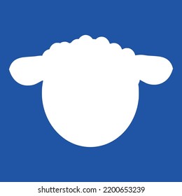 Face Sheep Cartoon Wool Happy Head Stock Vector (Royalty Free ...