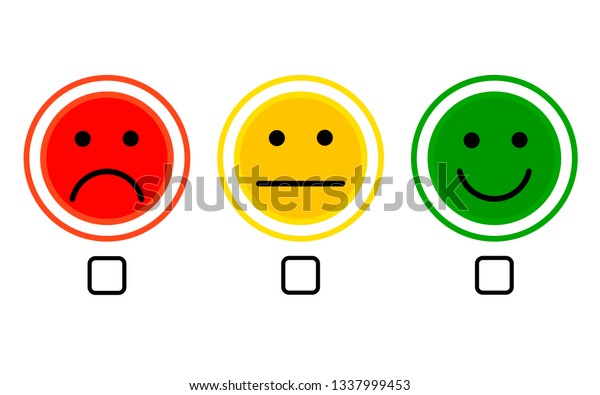 Face Smile Icon Positive Negative Neutral Stock Vector (Royalty Free ...