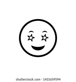 Face Starry Eyes Vector Illustration Stock Vector (Royalty Free) 1431659594