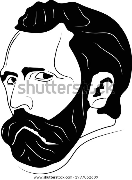 Face Vector Vincent Van Gogh Stock Vector (Royalty Free) 1997052689 ...