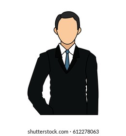 Faceless Businessman Icon Image Stock Vector (Royalty Free) 612278063 ...