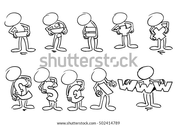 Faceless Characters Symbols Stock Vector (Royalty Free) 502414789 ...