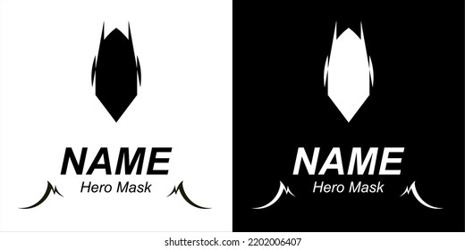 Faceless Hero Mask Logo Stock Vector (Royalty Free) 2202006407 ...