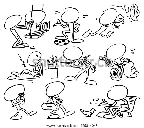 Faceless Kids Toddlers Playing Stock Vector (Royalty Free) 495814045 ...