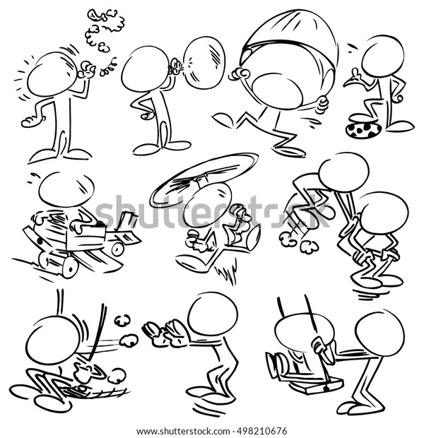 Faceless Kids Toddlers Playing Stock Vector (Royalty Free) 498210676 ...