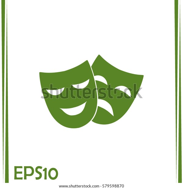 Facial Mask Symbol Stock Vector (Royalty Free) 579598870