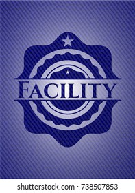 Facility Emblem Denim Texture Stock Vector (Royalty Free) 738507853 ...