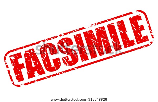 Facsimile Red Stamp Text On White: immagine vettoriale stock (royalty ...