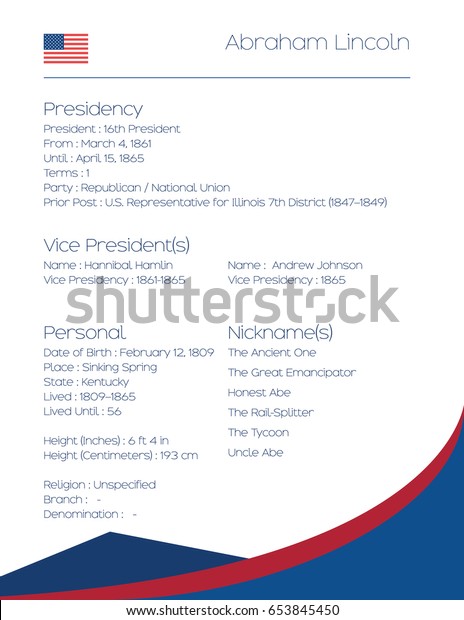 Fact Sheet Information United States America: เวกเตอร์สต็อก (ปลอดค่า ...