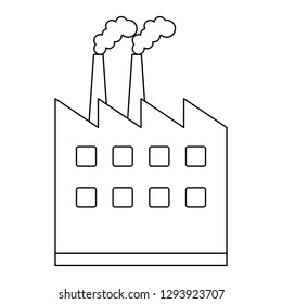 Factory Building Symbol Isolated Stock Vector (Royalty Free) 1293928396 ...