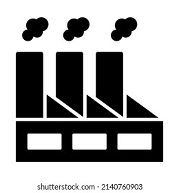 Factory Building Vector Illustration Isolated On Stock Vector (Royalty ...