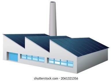 Factory Chimney Cutout Stock Vector (Royalty Free) 2061321356 ...