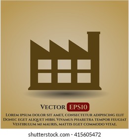 Factory High Quality Icon Stock Vector (Royalty Free) 415605472 ...