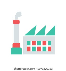 Factory Icon Simple Clean Factory Sign Stock Vector (Royalty Free ...