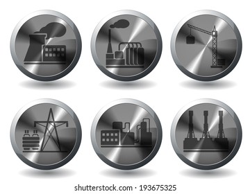Factory Industry Symbols Stock Vector (Royalty Free) 193675325