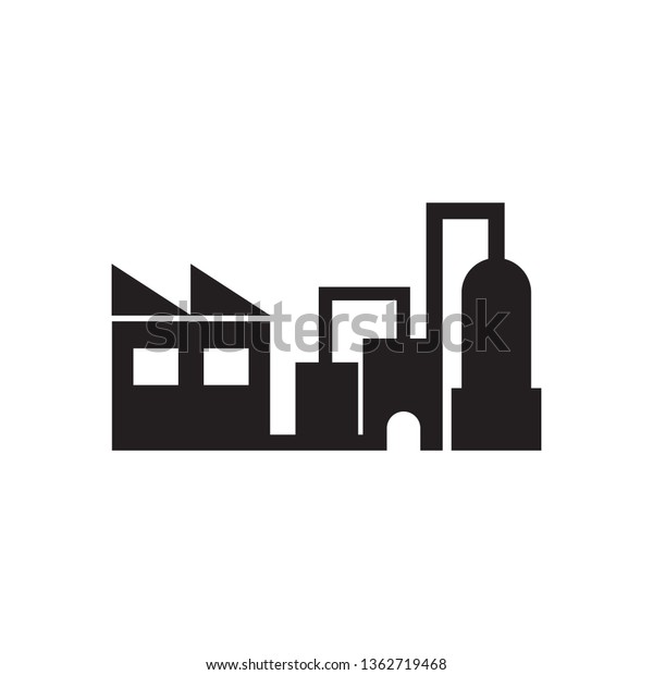 Factory Logo Design Vector Template Stock Vector (Royalty Free ...