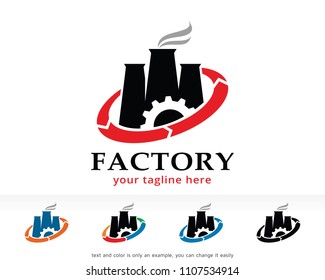 Factory Logo Symbol Template Design Vector Stock Vector (Royalty Free ...