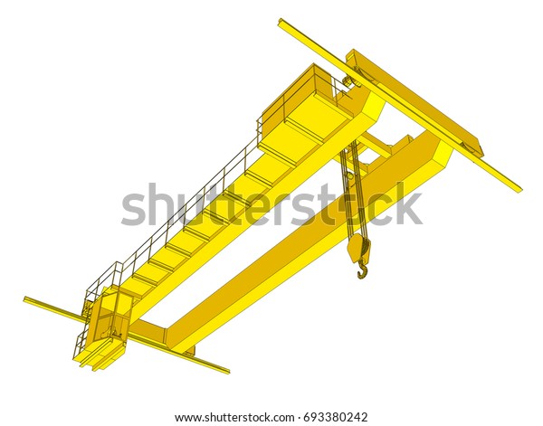 Factory Overhead Crane Eps 10 Vector Stock Vector (Royalty Free ...